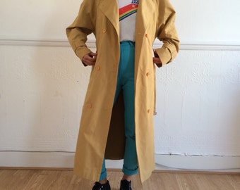 80s trench coat | Etsy