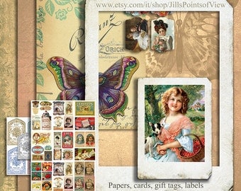 Unique ephemera kit related items | Etsy