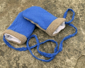 Mittens with strings | Etsy