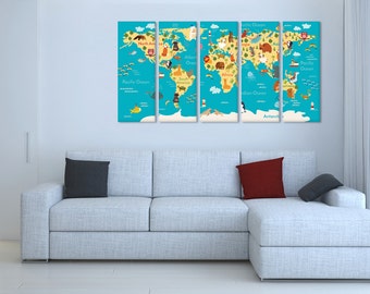 Coloring world map | Etsy