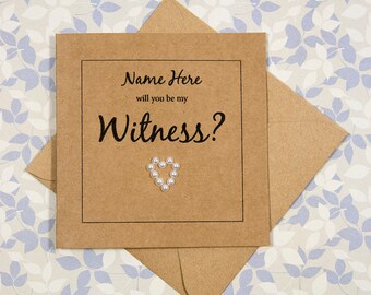 You be my witness | Etsy