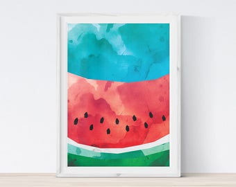 Watermelon print | Etsy
