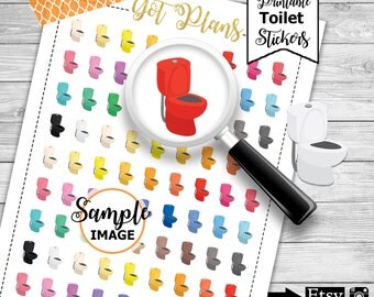 Sticker toilettes | Etsy