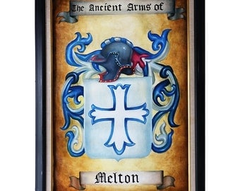 Melton painting | Etsy