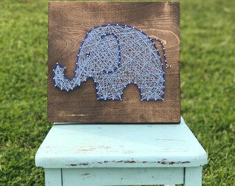 Elephant string art | Etsy