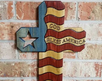 Wood burned cross | Etsy