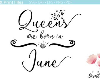 June birthday svg | Etsy