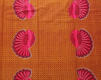 Burnt orange fabric | Etsy