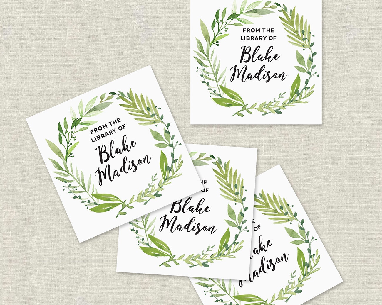 custom book labels custom bookplate stickers set of 20 book
