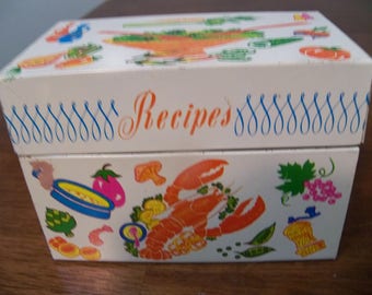 Vintage recipe box | Etsy