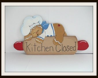 Kitchen closed sign | Etsy