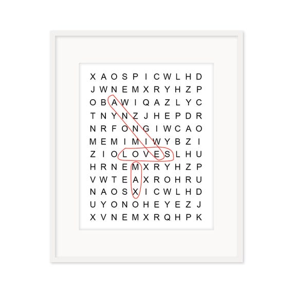 Circle Word Puzzle customised