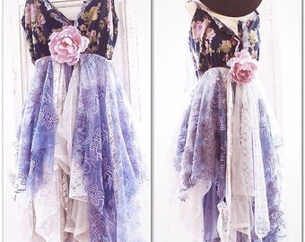 Romantic Boho gypsy clothing shoes jewelry by TrueRebelClothing