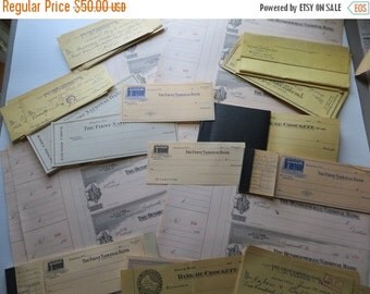 Old bank checks | Etsy