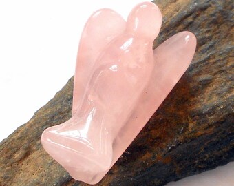 Pink crystal angel | Etsy