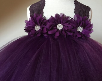 Plum tutu dress | Etsy