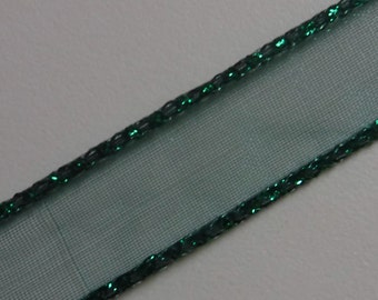 Green glitter ribbon | Etsy