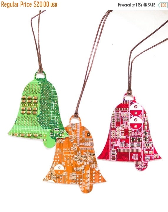 Jingle bell Christmas ornament Holiday decor by ReComputing