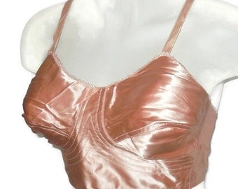 Satin bullet bra | Etsy