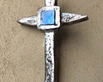 Railroad spike cross | Etsy