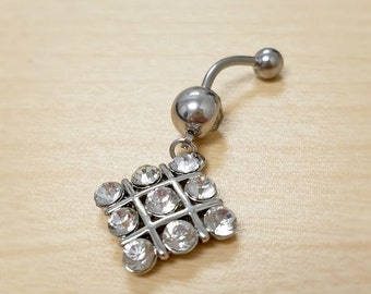 Diamond belly ring | Etsy