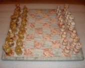 Stone chess set | Etsy