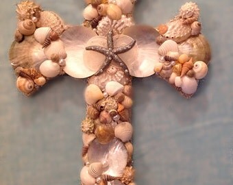 Seashell cross | Etsy
