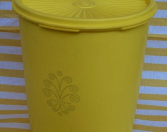 Yellow tupperware | Etsy