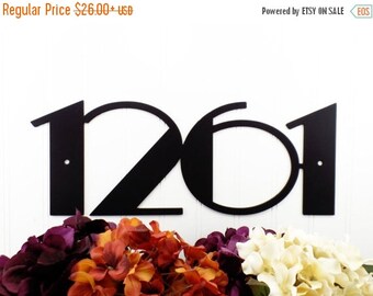 ON SALE Outdoor House Number Metal Sign by RefinedInspirations