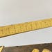 Soviet Vintage Wooden Folding Ruler Yellow industrial ruler