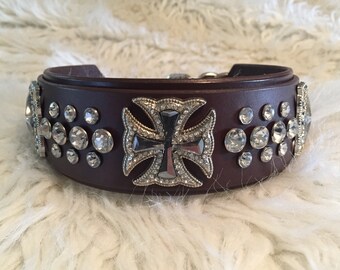 Beautiful collars for Strong dogs by TheStripedPony on Etsy