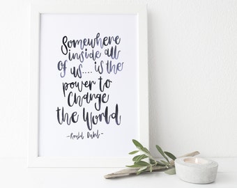 Roald dahl quote | Etsy