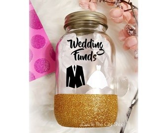 Wedding fund jar | Etsy