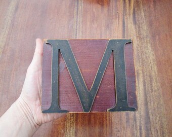 Letter block plaques | Etsy