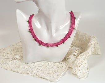 Fabric necklace | Etsy