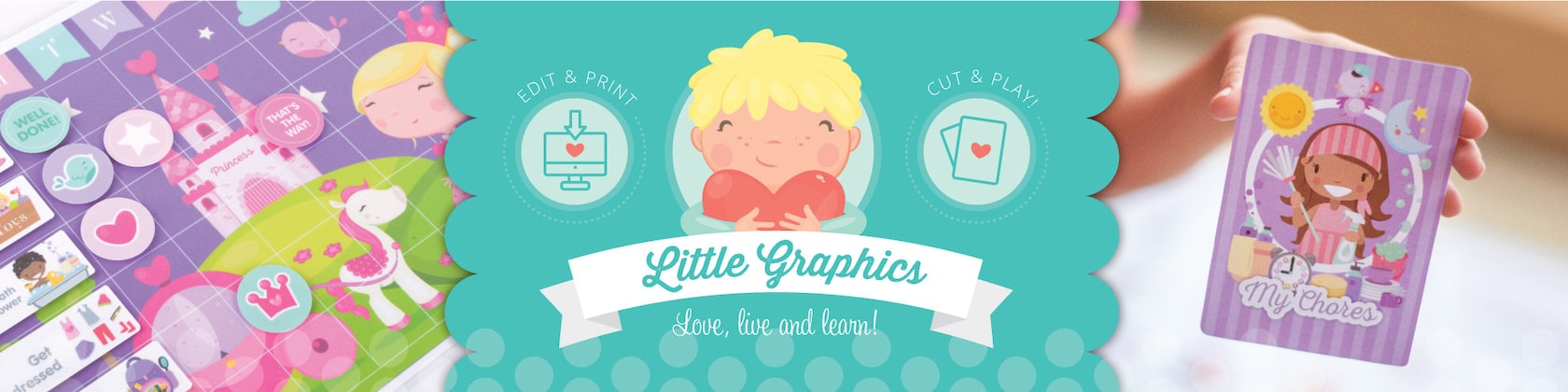 Unique educational printables by LittleGraphics on Etsy