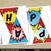 Banderines Cumpleaños Superhéroes. Guirnalda Fiesta Cumpleaños