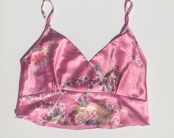 Pink crop top | Etsy