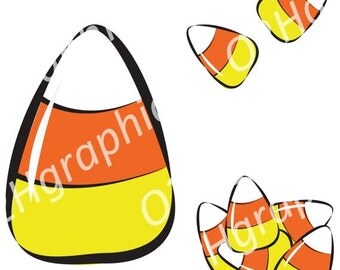 Candy corn clipart | Etsy
