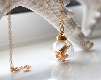 Glass vial necklace | Etsy