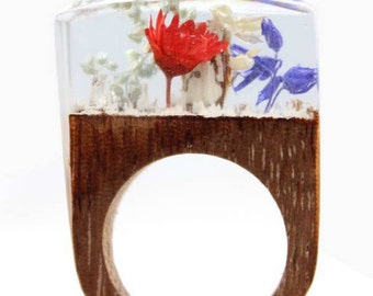 Clear resin ring | Etsy