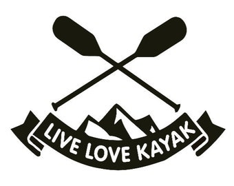 Kayak Vinyl Decal Sticker
