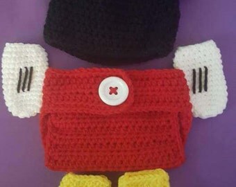 Mickey mouse diaper | Etsy