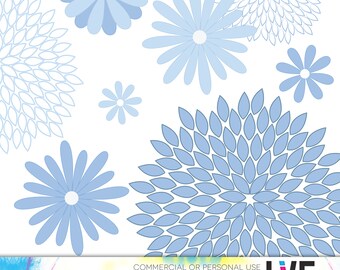 Dahlia clipart | Etsy