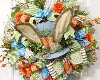 Easter door wreath | Etsy