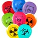 Radioactive Symbol Science Party Balloons Pack of 8 Geeky