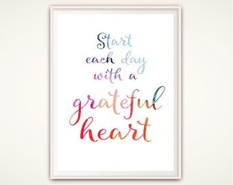 Grateful heart | Etsy