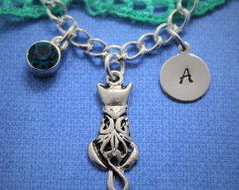 Cute cat bracelet | Etsy