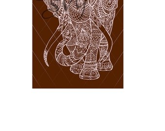 Elephant mandala | Etsy