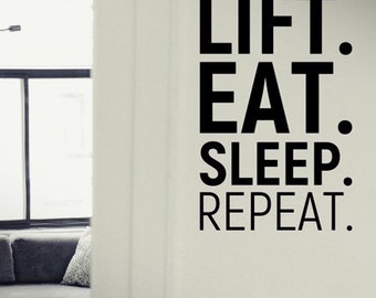 Eat sleep lift | Etsy